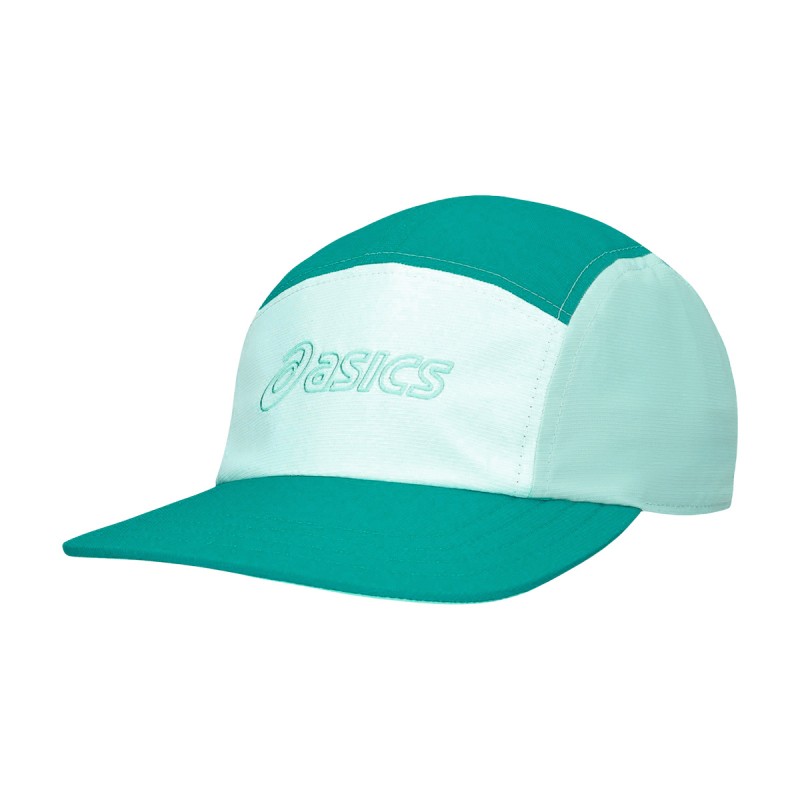 Asics Gorra 5 Panel Verde Turquesa Wave Teal Unisex