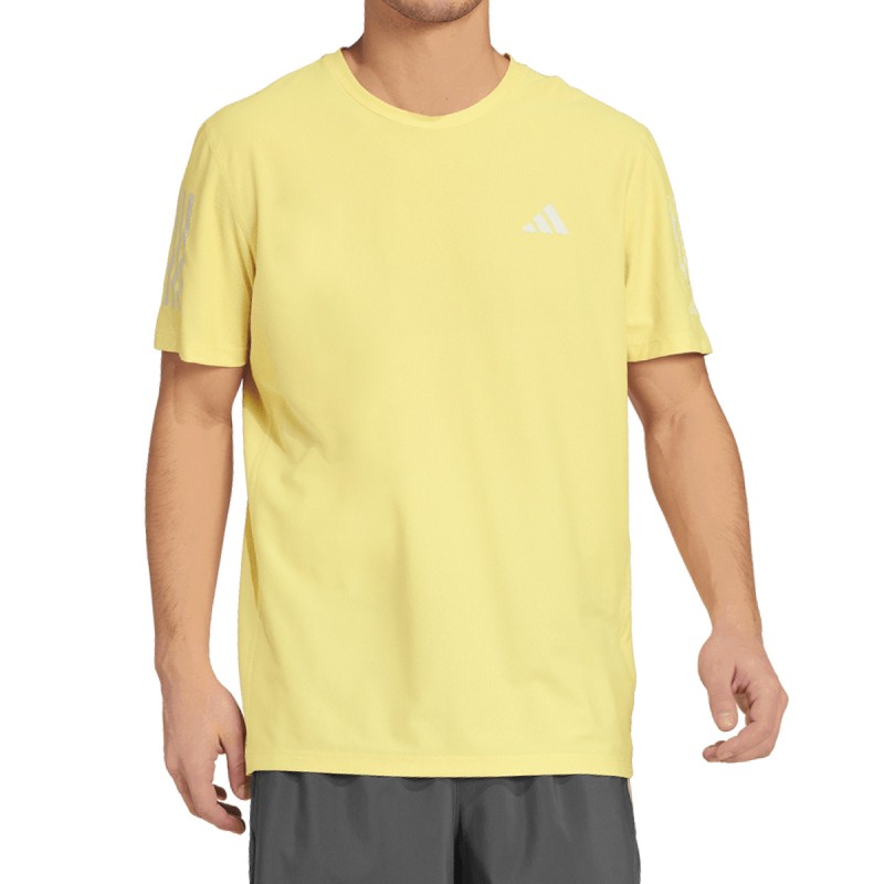 ADIDAS Camiseta Own the Run Amarillo Powder Yellow Hombre
