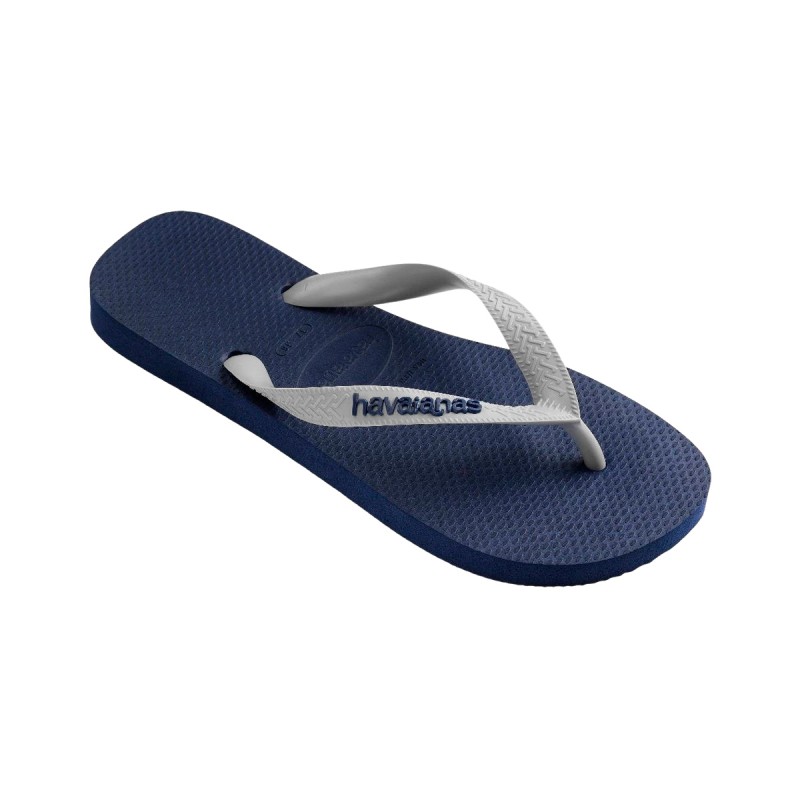 Havaianas Chancla Top Logo Azul Gris Hombre