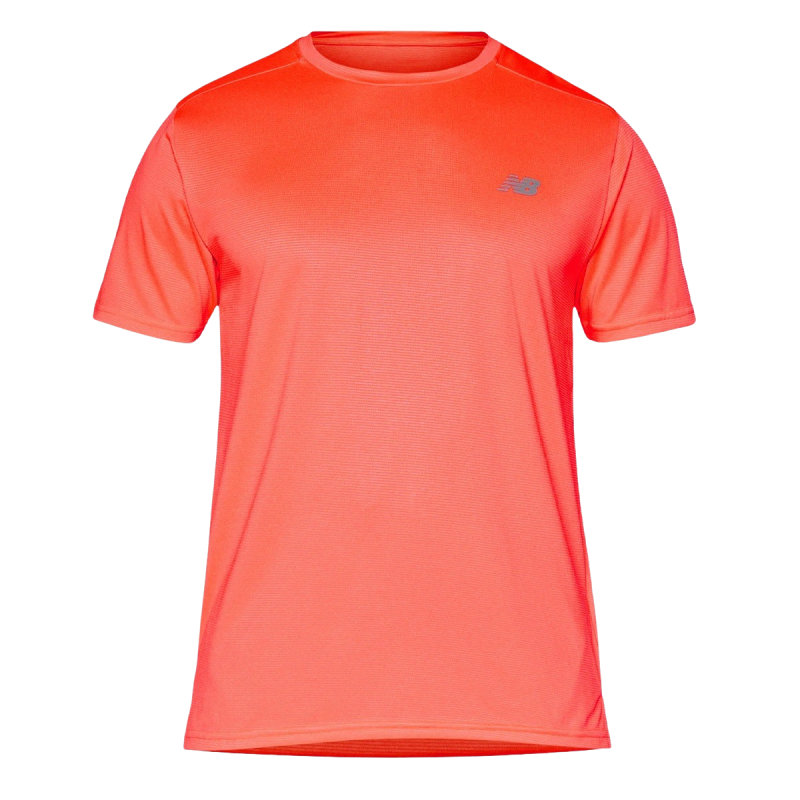New Balance Camiseta Sport Essentials Rojo Fosforito Urgent Red Hombre