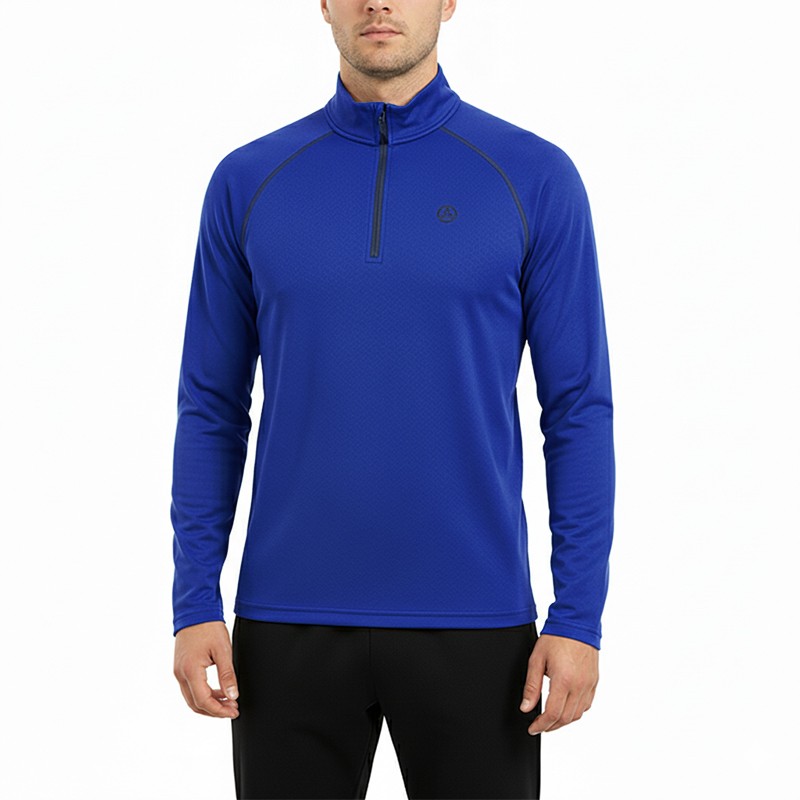 Ternua Forro Polar Morge 1/2 Zip Azul Eléctrico Deep Nautical Hombre