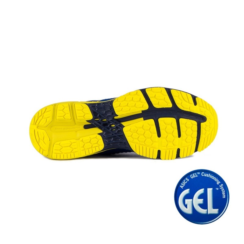 Asics Gel Kayano 25 Blue Lemon Spark Azul Amarillo Hombre
