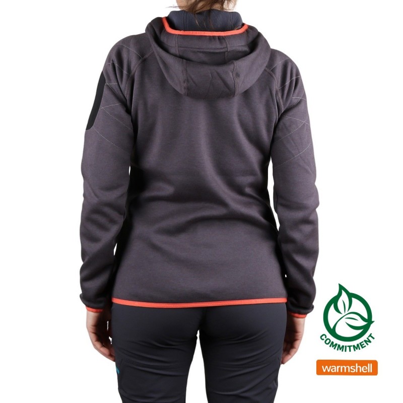 Ternua Sudadera MERANT D-Whales Grey Gris Mujer