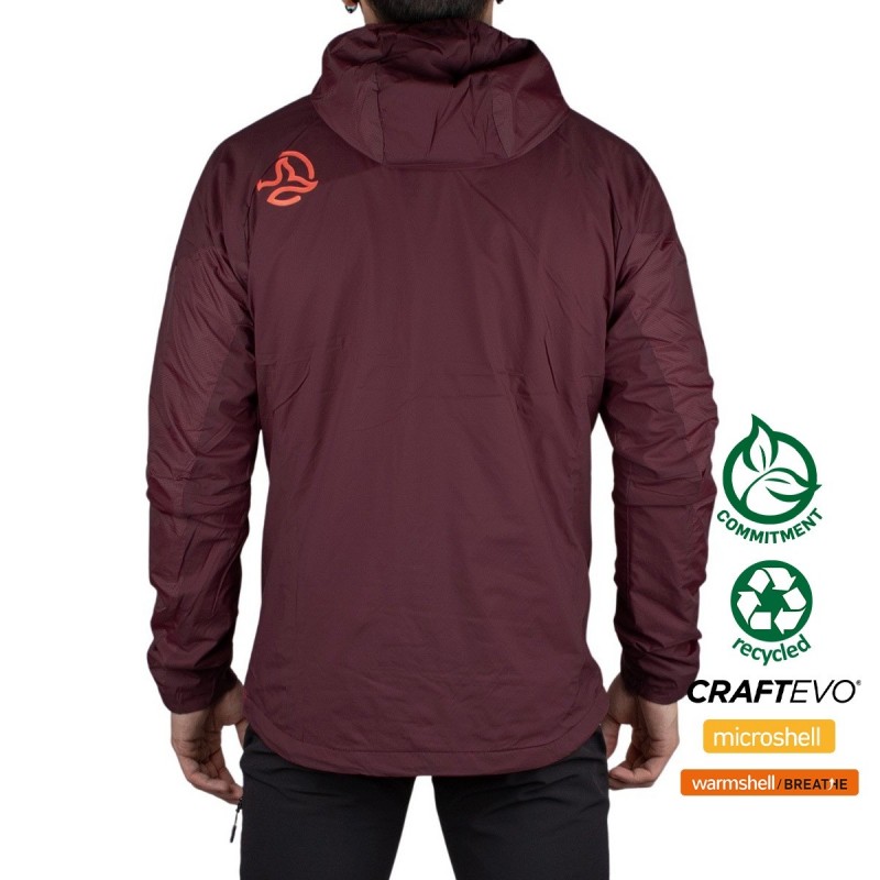 Ternua Chaqueta Kimo Lite Rumba Red Granate Hombre
