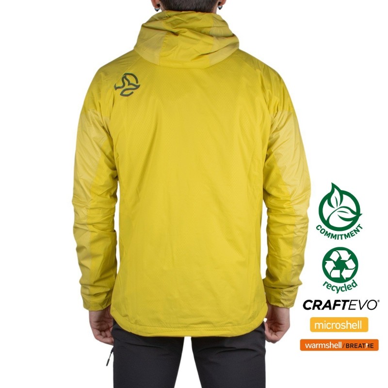 Ternua Chaqueta Kimo Lite Neon Green Amarillo Hombre