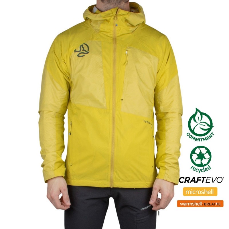 Ternua Chaqueta Kimo Lite Neon Green Amarillo Hombre