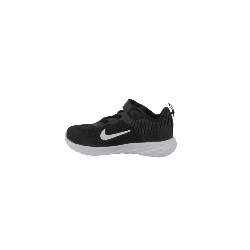 Nike Zapatillas Nike Revolution 6 TDV Black White Negro Blanco Niño