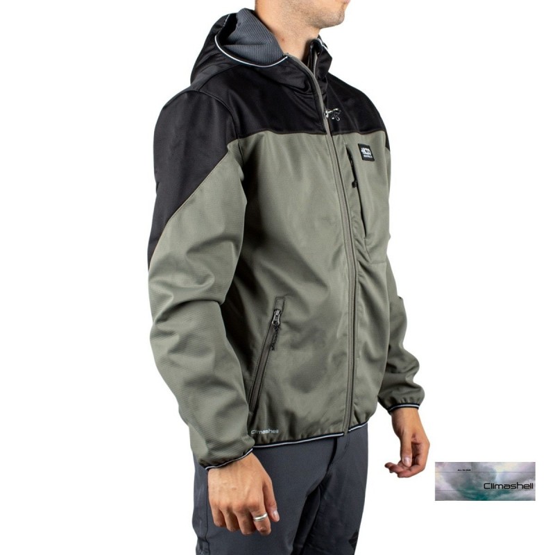 +8000 Softshell Quijo Oi22 Khaki Verde Hombre