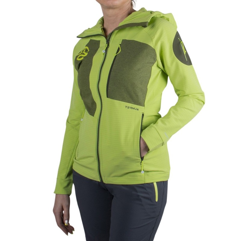 Ternua Light Softsell Demina Verde Depp Lime Mujer