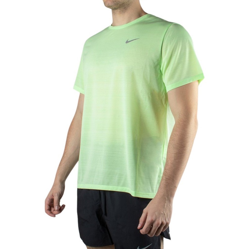 Nike Camiseta Dri-FIT Miler Breathe Verde Menta Hombre