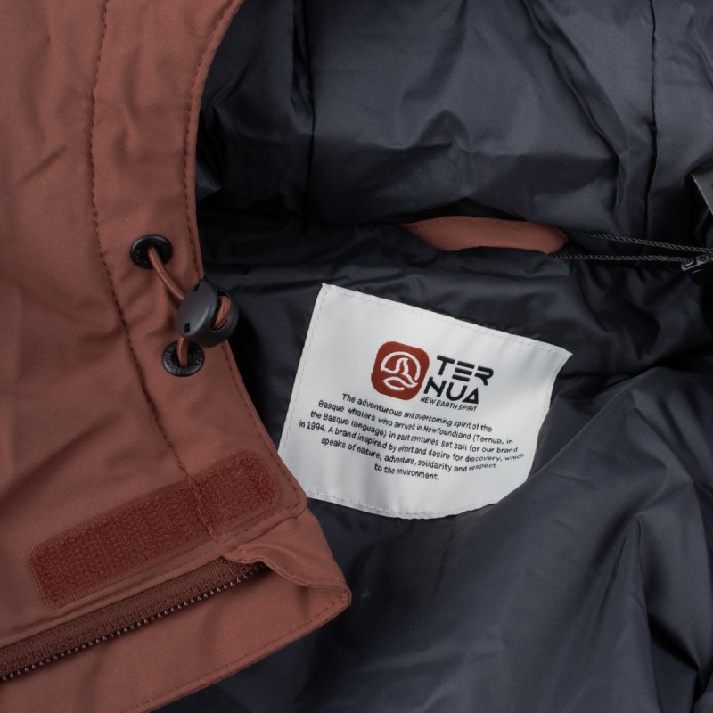 Ternua Chaqueta Impermeable Torngat Rojo Red Ochre Hombre