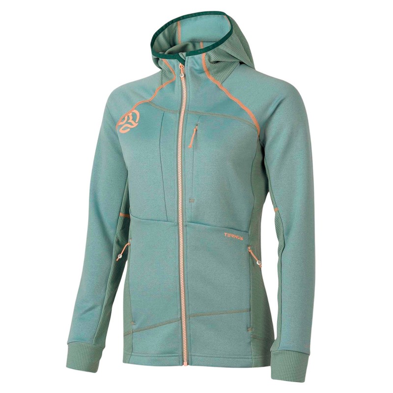 Ternua Chaqueta Sakketa 2.0 Hood Jkt W Verde Grey Mint Mujer