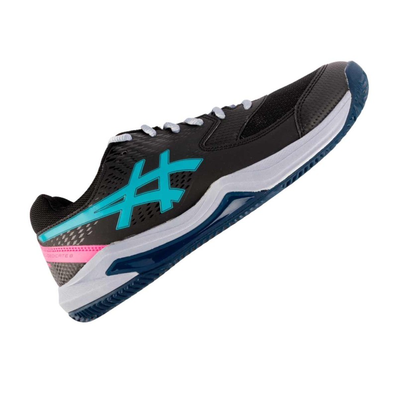 Asics Zapatillas Gel-Dedicate 8 Pádel Negro Azul Rosa Black Energy Aqua ...